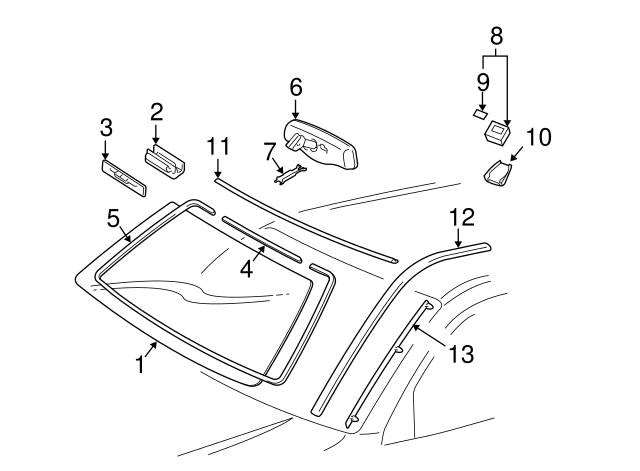 75534-60031 - Reveal Molding - 2003-2009 Lexus GX470 | DiscMonster