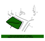 56111-60512-8N - Windshield 2003-2006 Lexus GX470 | Lexus Parts Outlet