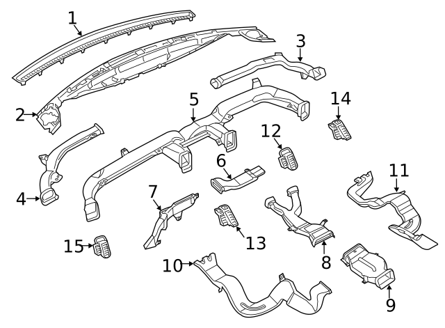 5SH43MSQAF - Outside Rear-View Mirror Left | Mopar Parts Canada