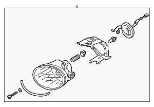 2003-2005 Subaru Forester Fog Lamp Assembly 84501SA110 | Subaru Parts Store