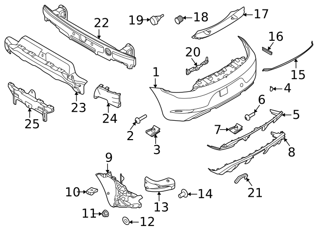 Genuine Porsche 999-507-696-00 |Impact Bar Clip | FREE Shipping on Most ...