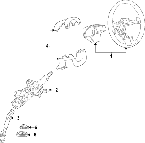 Steering Column for 2023 GMC Terrain | GMPartsDirect.com