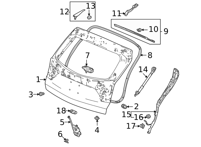 74440-TYA-A01 - Weatherstrip 2022-2024 Acura MDX | AutoNation Parts