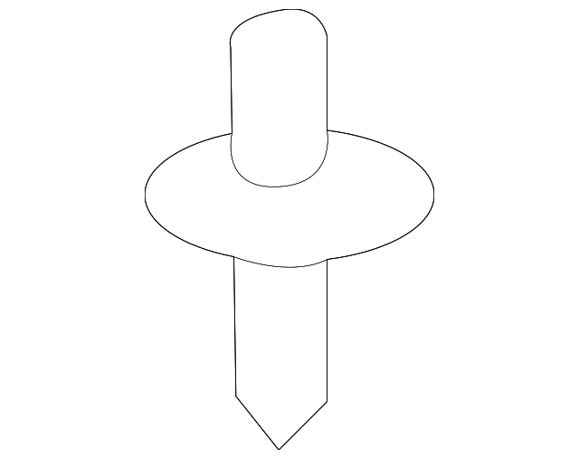 N-038-501-3 - Side Trim Rivet 2008-2023 Audi | Audi OEM Parts