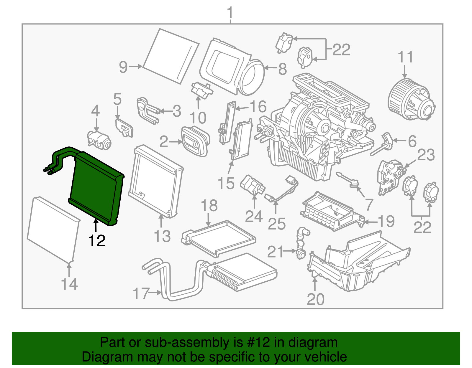 GV6Z-19850-AA - 2017-2019 Ford - Evaporator Core | My Ford Parts