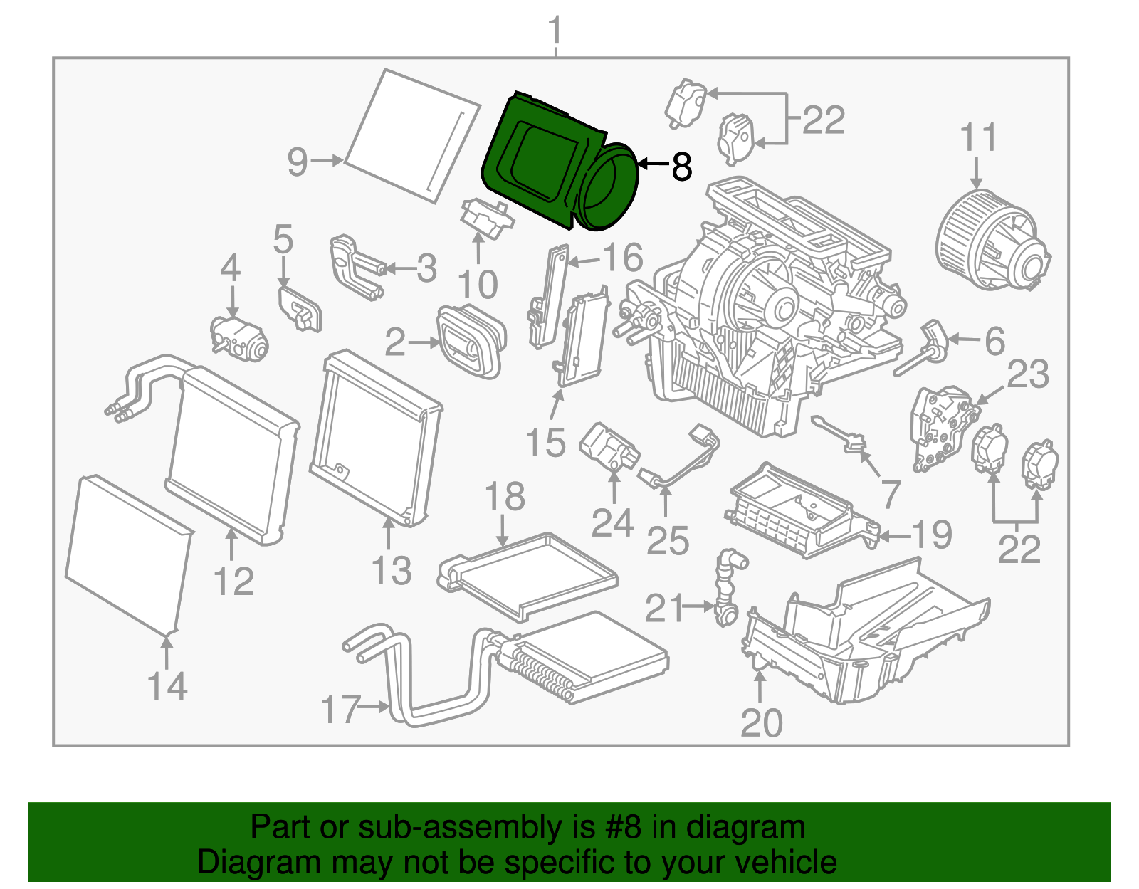 Genuine OEM Ford Part - Blower Case CV6Z-18A484-A | Genuine OEM Ford ...
