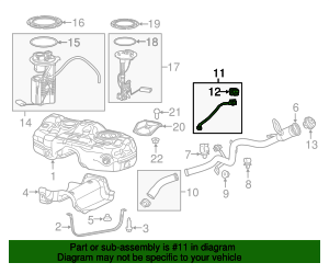 2014-2018 Mopar Tank Pressure Sensor 68194161AC | Mopar Parts Canada