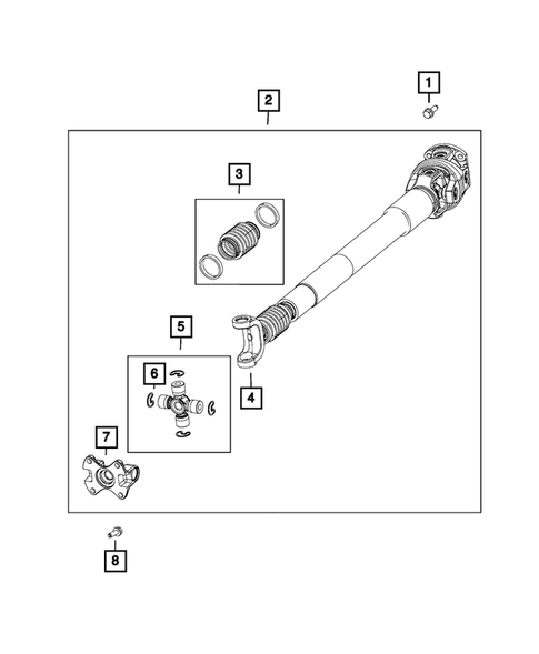 Drive Shaft for 2013 Ram 2500 | Mopar Factory Parts