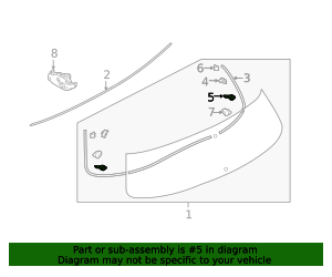 2015-2020 Infiniti QX80 Glass Molding Holder 90356-6JC1A | Infiniti of ...