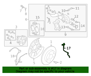 2019-2024 Kia Forte Brake Hydraulic Hose 58737-G3300 | OEM Parts Online