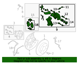 2019-2024 Kia Forte Disc Brake Caliper 58310-M7A30 | QuirkParts