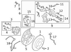 58950-M6000 - Rear Speed Sensor 2019-2021 Kia Forte | Kia.Parts Store
