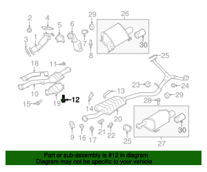 1998-2021 Subaru Bolt For Upper Bracket 010106160 | Subaru Parts For You