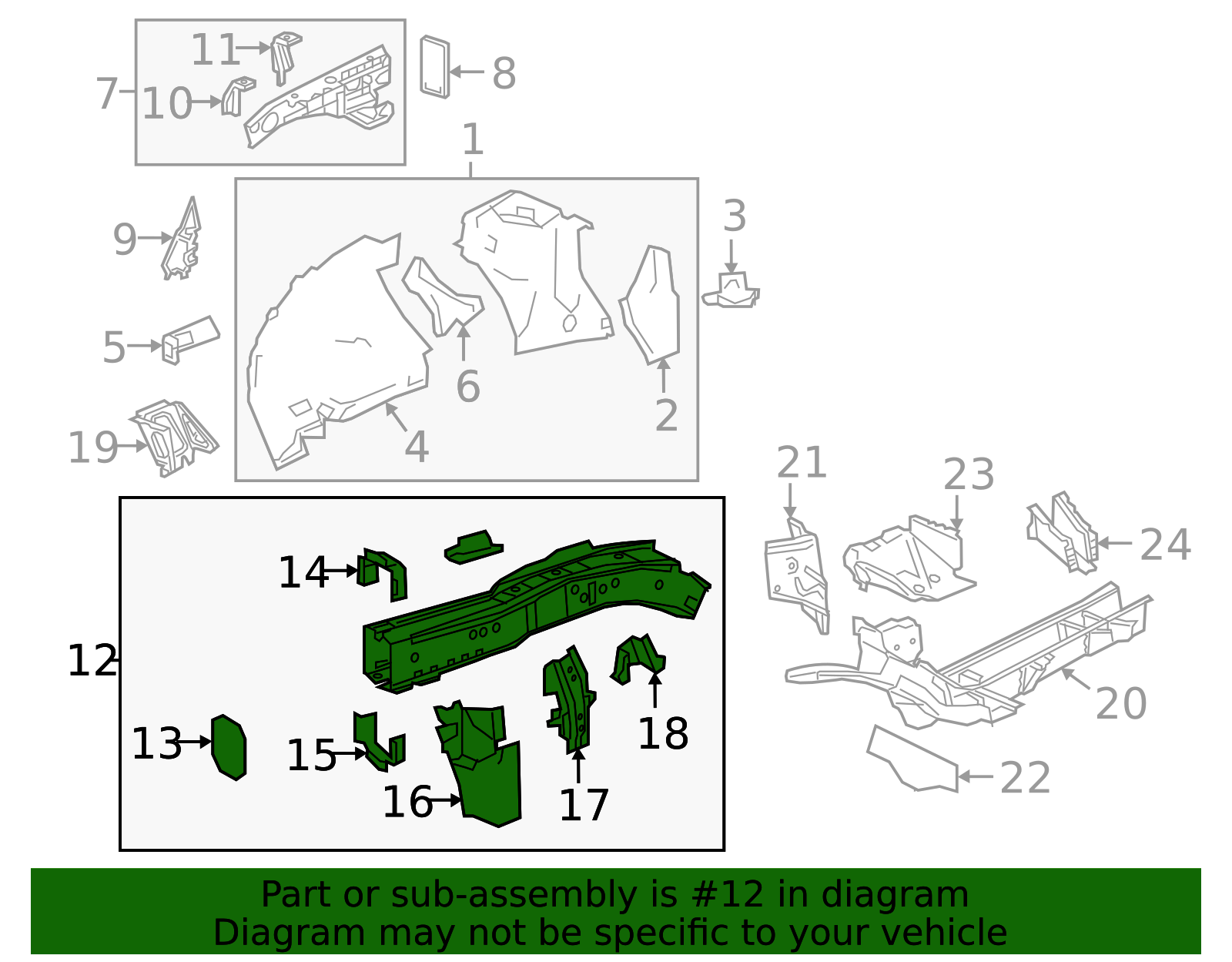 2024-2025 Cadillac Lower Rail Assembly 86548179 GM | GMPartsDirect.com