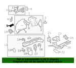 2017-2025 Cadillac XT5 Passenger Side Headlamp Bracket 84543932 GM ...