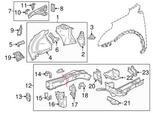 2017-2020 Cadillac XT5 Front Panel Bracket - Driver's Side (LH ...