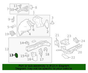 Buy Genuine GM Auto Parts - Reinforcement (Part # 84405765) | GM Parts ...