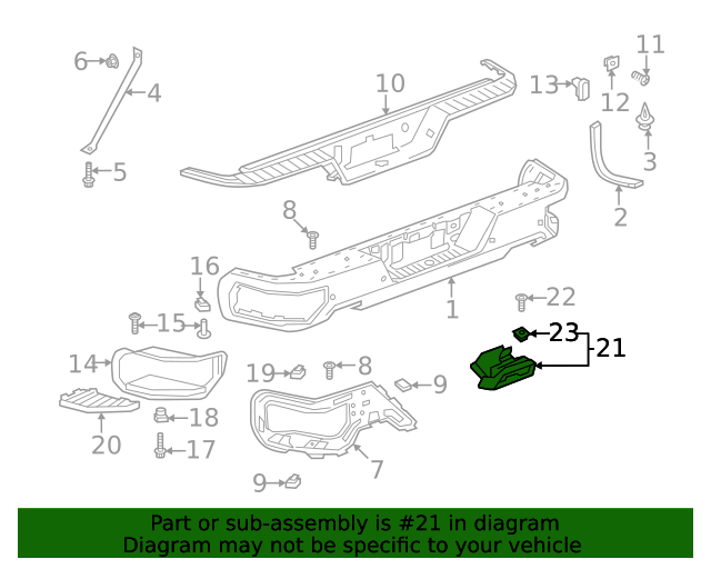 2019-2021 Chevrolet Silverado 1500 Exhaust Tip, Dual Wall Angle Cut, 2 ...