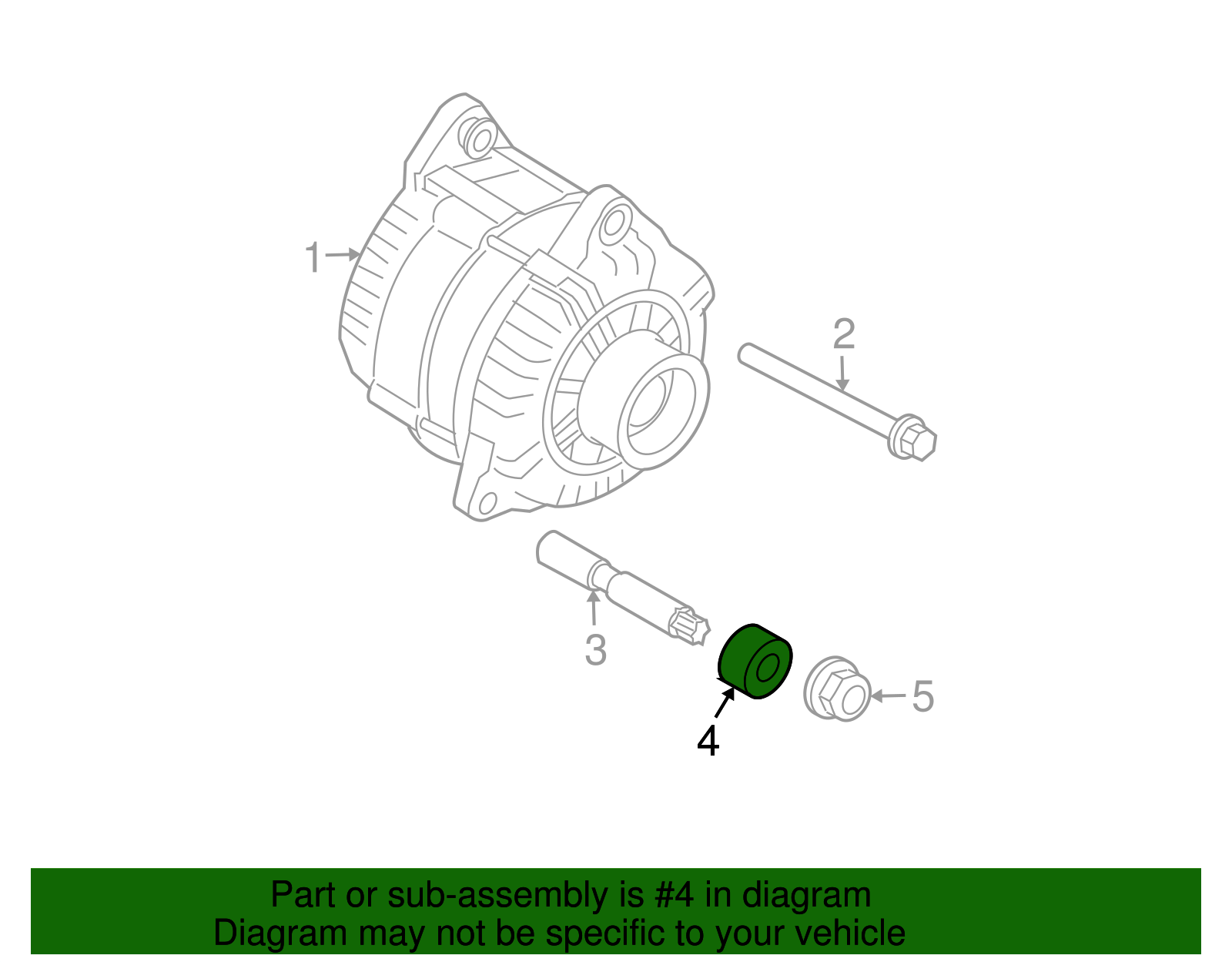 11535-EA00A - Alternator Spacer 2005-2019 Nissan Frontier | Nissan ...