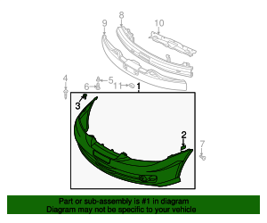 86510-2C000 - Bumper Cover - 2003-2004 Hyundai Tiburon | World OEM ...