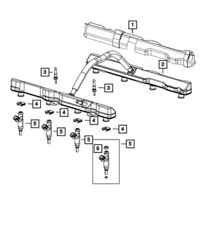 2019-2025 Mopar Fuel Injector 5281568AA | Mopar eStore