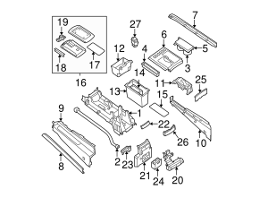 2014-2015 Nissan Titan Storage Box Mat 96977-ZQ00A | QuirkParts