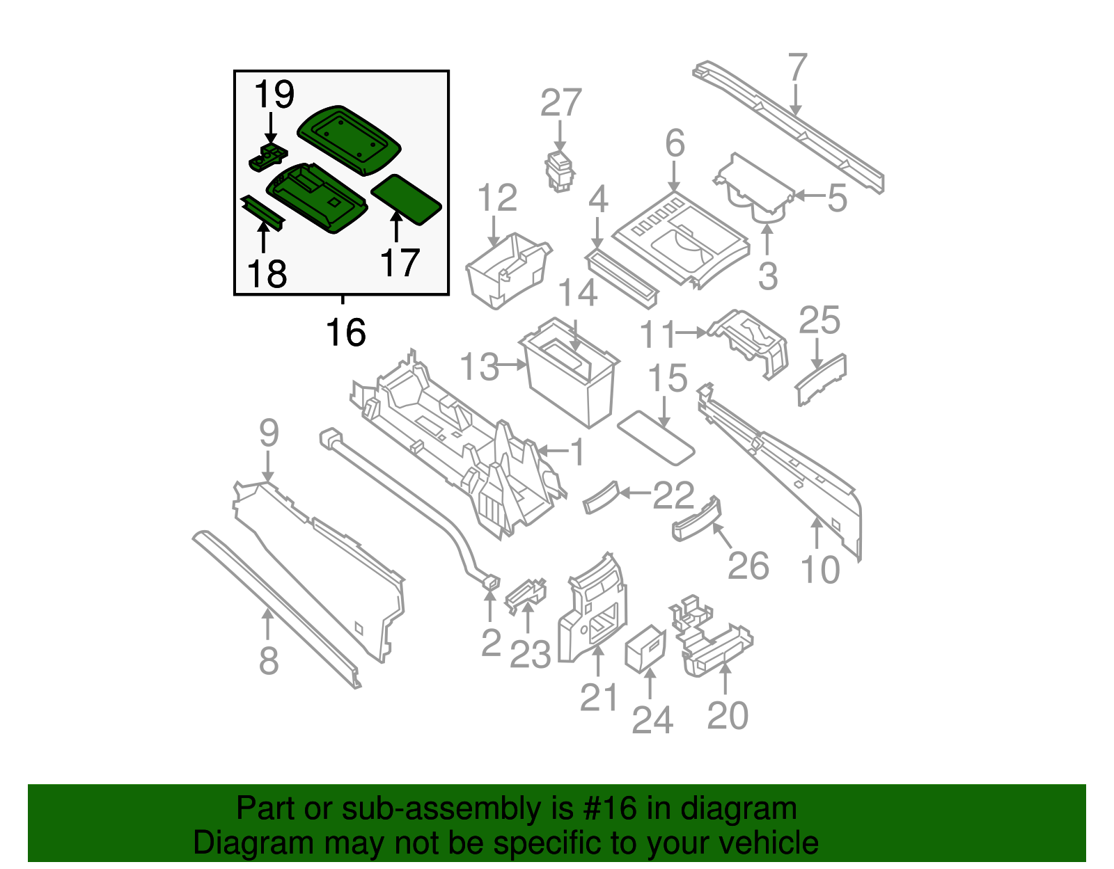 96920-ZR00B - Lid Assembly | Anicra Nissan Parts