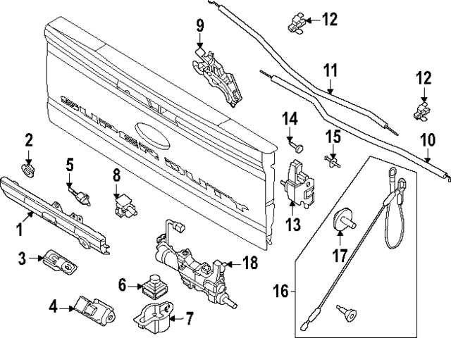 Genuine OEM Ford Part - Latch Bolt W720573-S450B | Genuine OEM Ford ...