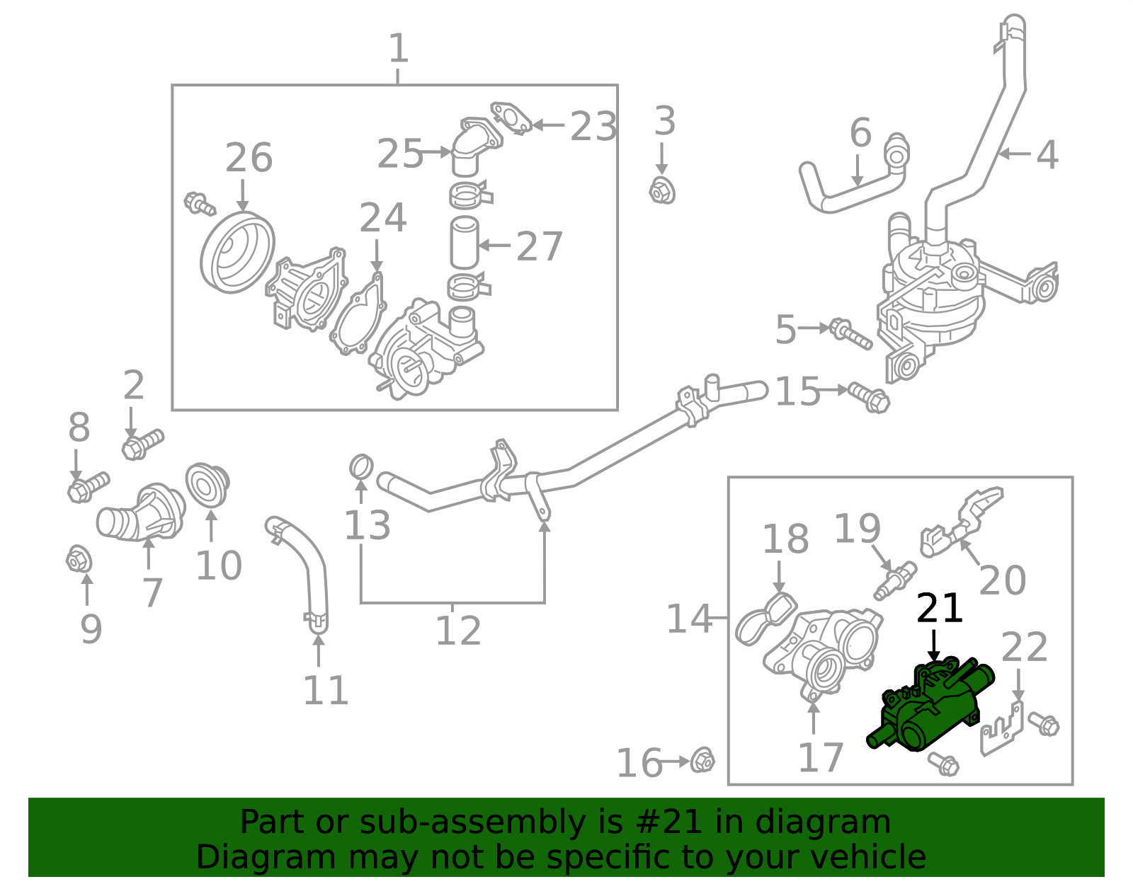 25610-03HC5 - Control Valve 2017-2022 Kia Niro | Kia.Parts Store