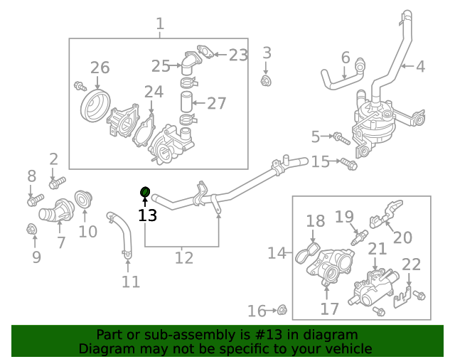 25462-3F300 - Pipe Assembly O-Ring 2009-2024 Kia | Kia.Parts Store