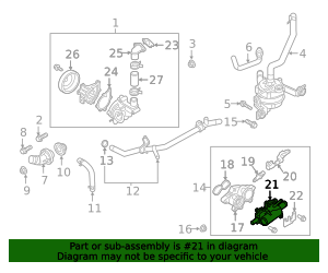 25610-03HC5 - Engine Coolant Outlet Flange 2017-2022 Kia Niro | Kia ...