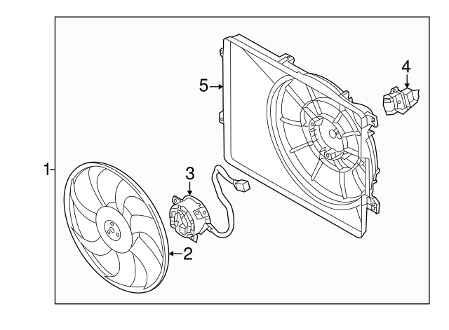 2017-2022 Kia Sportage Dual Radiator And Condenser Fan Assembly 25380 ...