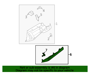 2021-2025 Nissan Rogue Glove Box Door 68510-6RR0A | Nissan Parts Central