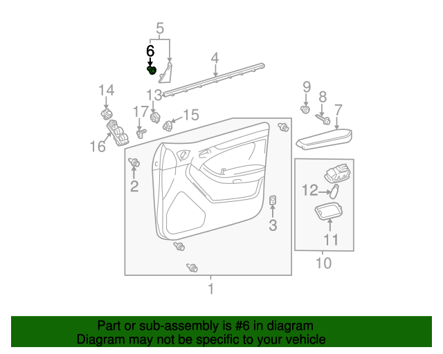 2001-2013 Toyota Corner Cover Clip 90468-05106 | Legends Toyota