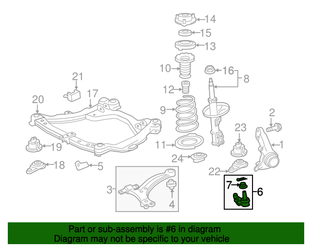 2007-2011 Toyota Camry Ball Joint 43330-39845 | OEM Parts Online