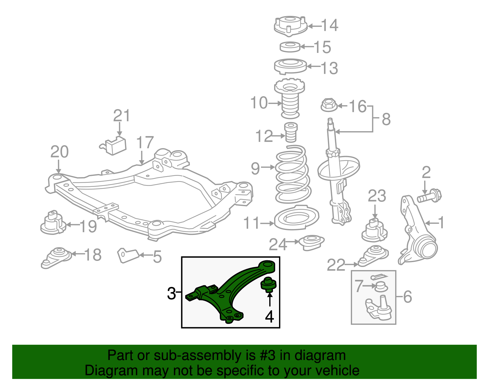 48068-06150 - High-Quality Suspension Control Arm for 2007-2011 Toyota ...