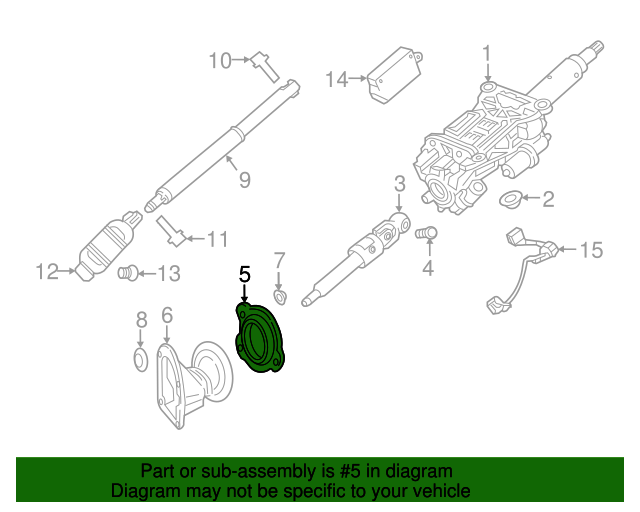 2016-2020 Cadillac CT6 Intermediate Steering Shaft Boot 22884982 ...