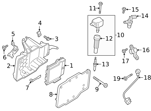 W709347-S307 - Bracket Screw 2014-2023 Ford | Ford Parts Direct