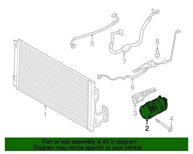 64506805072 - 2016-2021 BMW Compressor (64-50-6-805-072) | BMW of South ...
