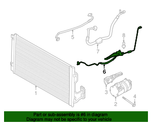 2013-2021 BMW | A/C Refrigerant Liquid Hose | 64539364649 | BMW OEM ...