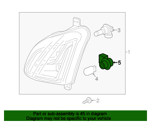 85161295 - Front Turn Signal Lamp Socket 2018-2021 Chevrolet Equinox ...