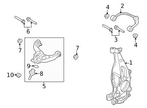 2017-2023 Ford Lower Ball Joint Nut W720110-S440 | Blue Springs Ford Parts