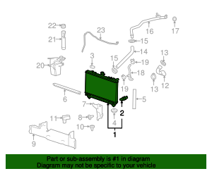 2012-2015 Chevrolet Camaro Radiator 22786865 | GMPartsDirect.com