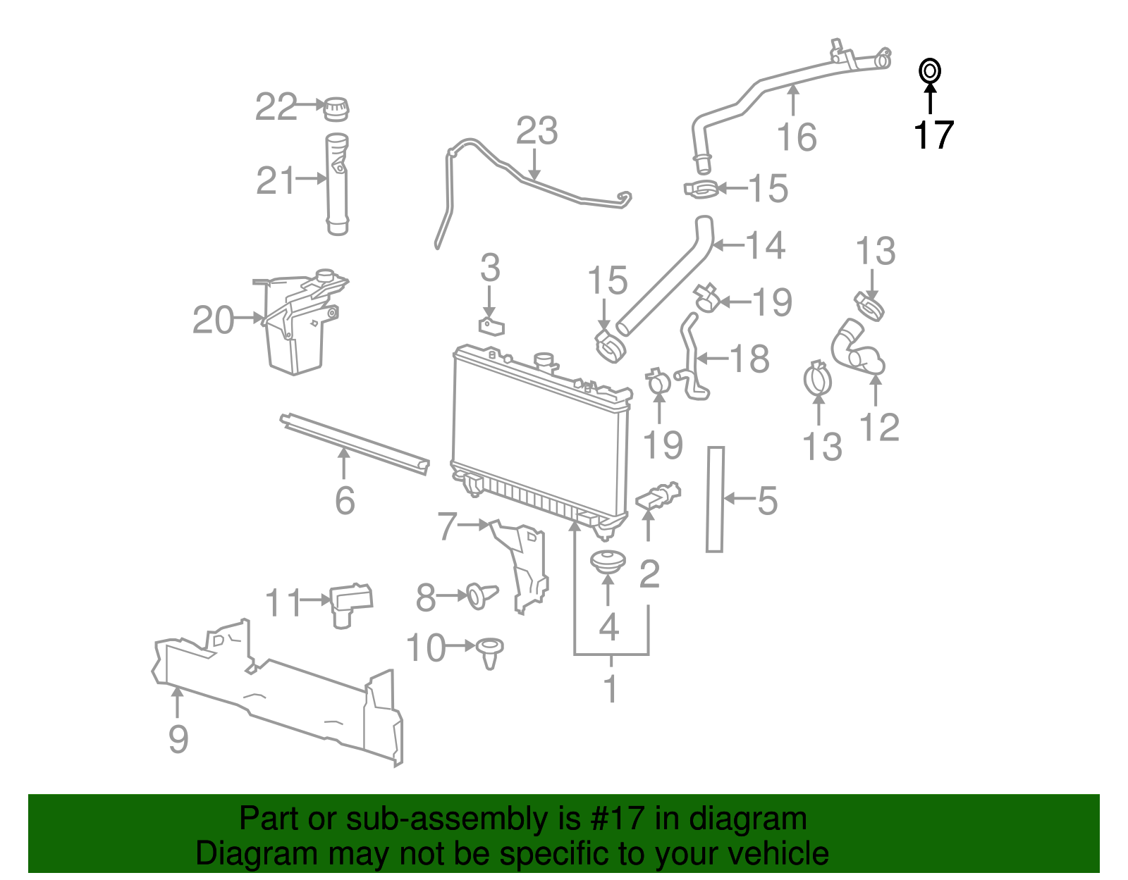 12623461 - Engine Coolant Outlet O-Ring 2008-2025 GM | GMPartsNow