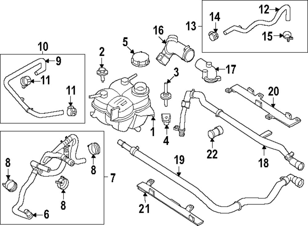 2024 Ford Mustang Expansion Tank PR3Z-8A080-A | QuirkParts