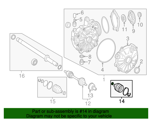 206-330-66-04-64 - Outer Boot 2014-2023 Mercedes-Benz | Mercedes-Benz ...