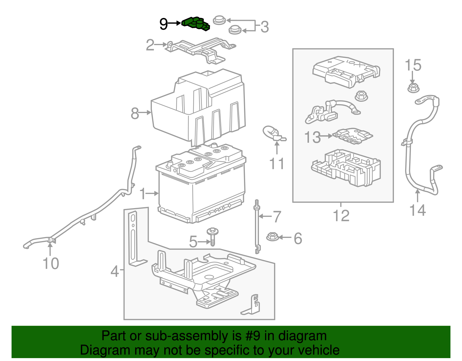 2018-2025 GM Battery Current Sensor 13545953 | Partners Chevy