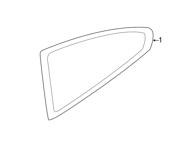 Genuine BMW 51-37-7-433-346 | Quarter Glass | FREE Shipping on Most ...