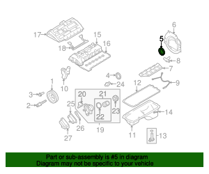 11-11-7-584-398 - Engine Crankshaft Seal 2006-2013 BMW ...