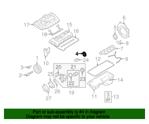 Genuine BMW 11-11-7-547-842 | Front Crank Seal | FREE Shipping on Most ...